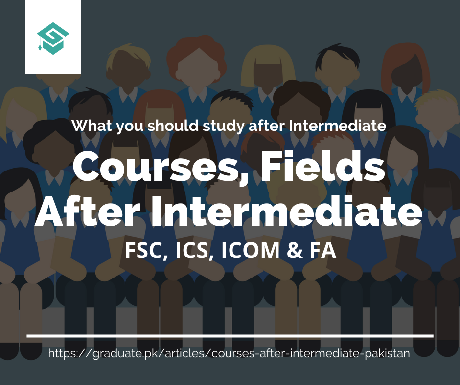 Courses after Intermediate in Pakistan, read best fields 2025 - Graduate